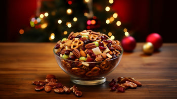 Festive Caramel Apple Trail Mix for Christmas